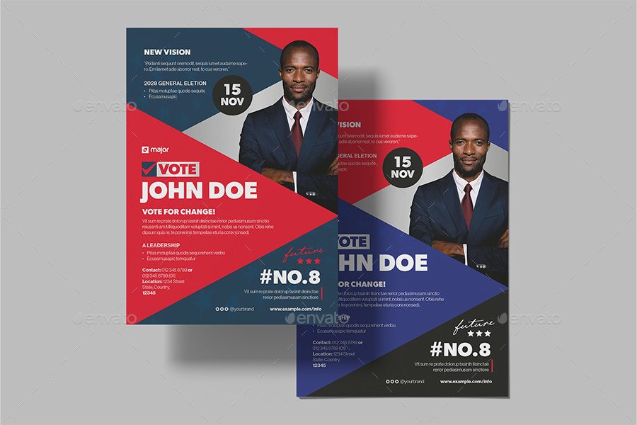 Modern Political Template Set, Print Templates | GraphicRiver