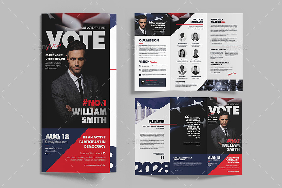 Voting Election Template Set, Print Templates | GraphicRiver