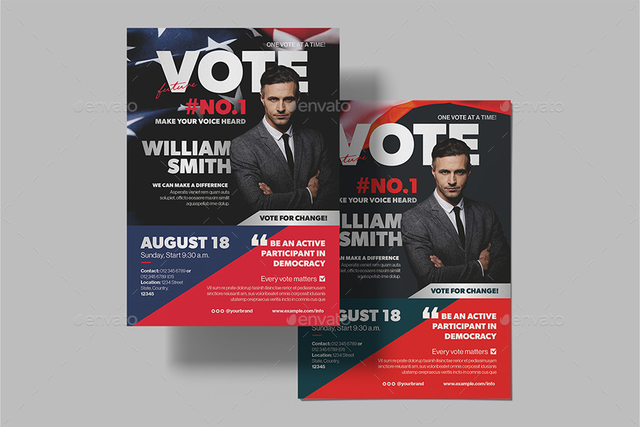 Voting Election Template Set, Print Templates | GraphicRiver