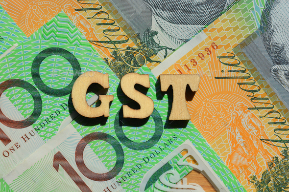 GST, Goods and Services Tax and Australian banknotes Stock Photo by ...