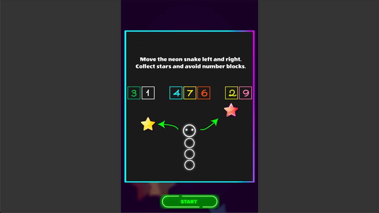 Neon Snake vs Block - Hyper Casual Game by raizensoft | CodeCanyon