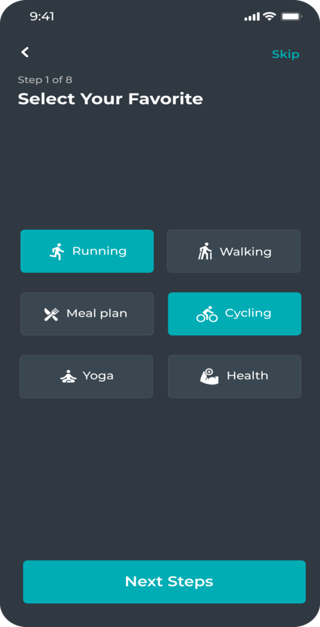 FitMeal ANDROID + IOS + FIGMA + XD | UI Kit | Flutter | Fitness & Meal ...