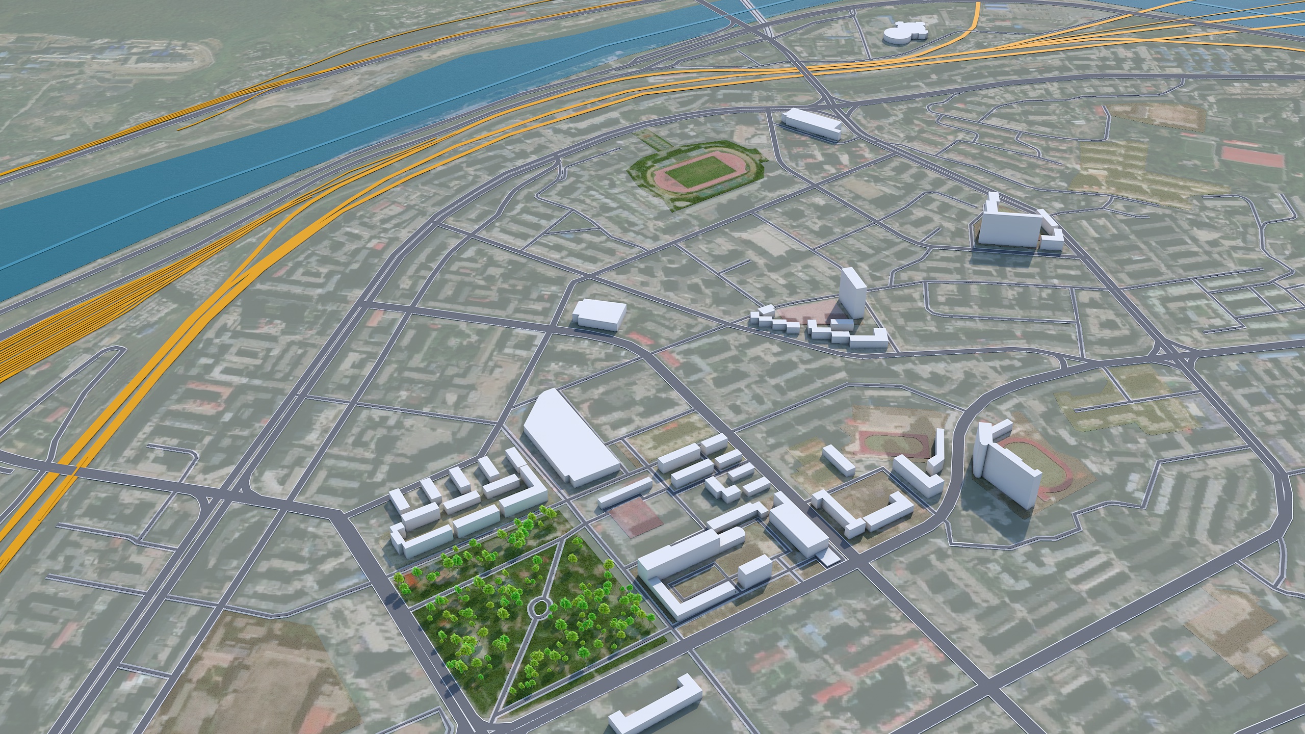 Benxi city Liaoning China 3d model 30km by TurboCG | 3DOcean