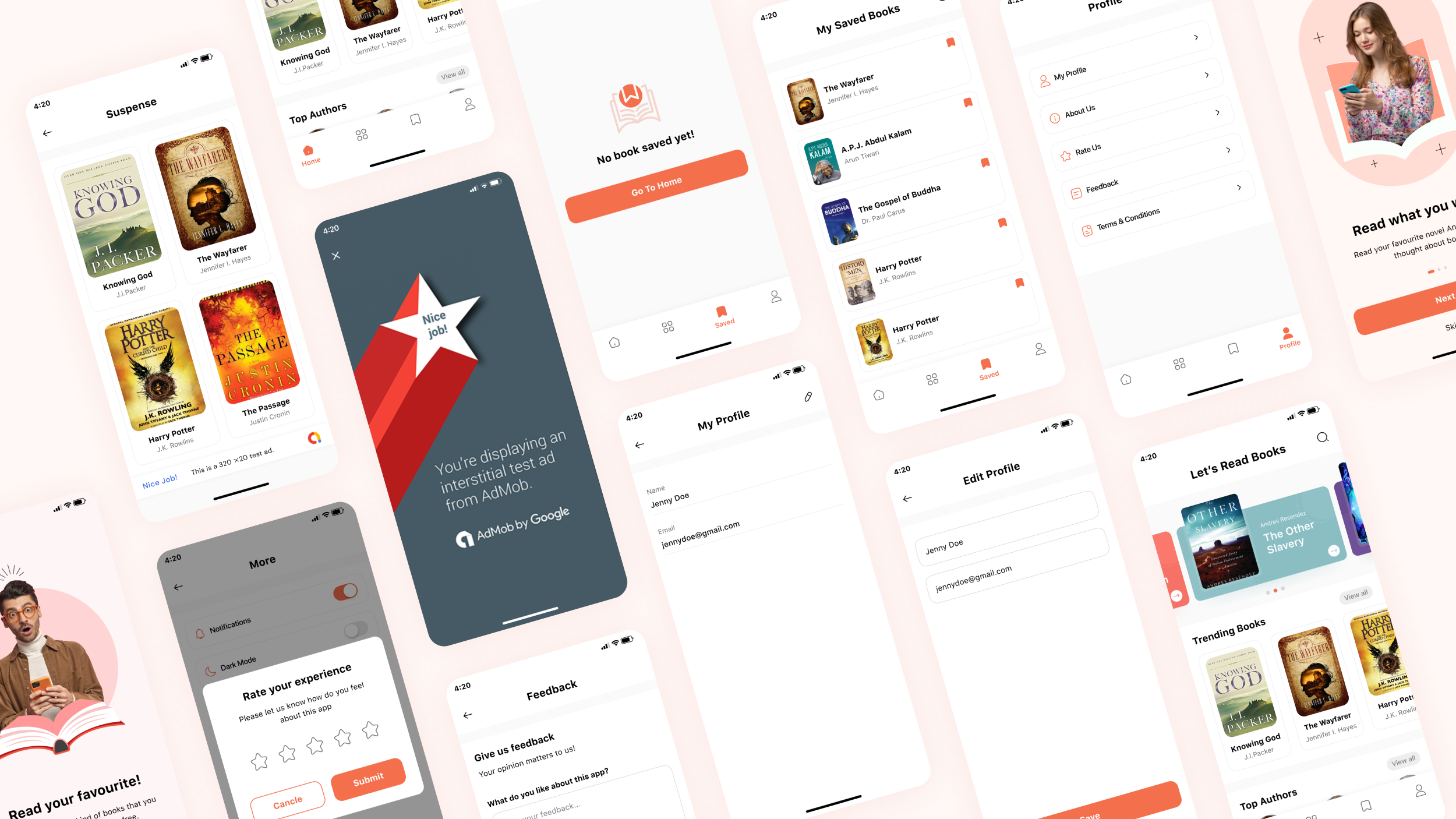 Readify: Ebooks reader in Flutter (Android, ios) with Firebase Backend ...