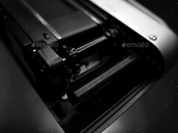 Grayscale shot of the small parts of an old vintage camera Stock Photo ...