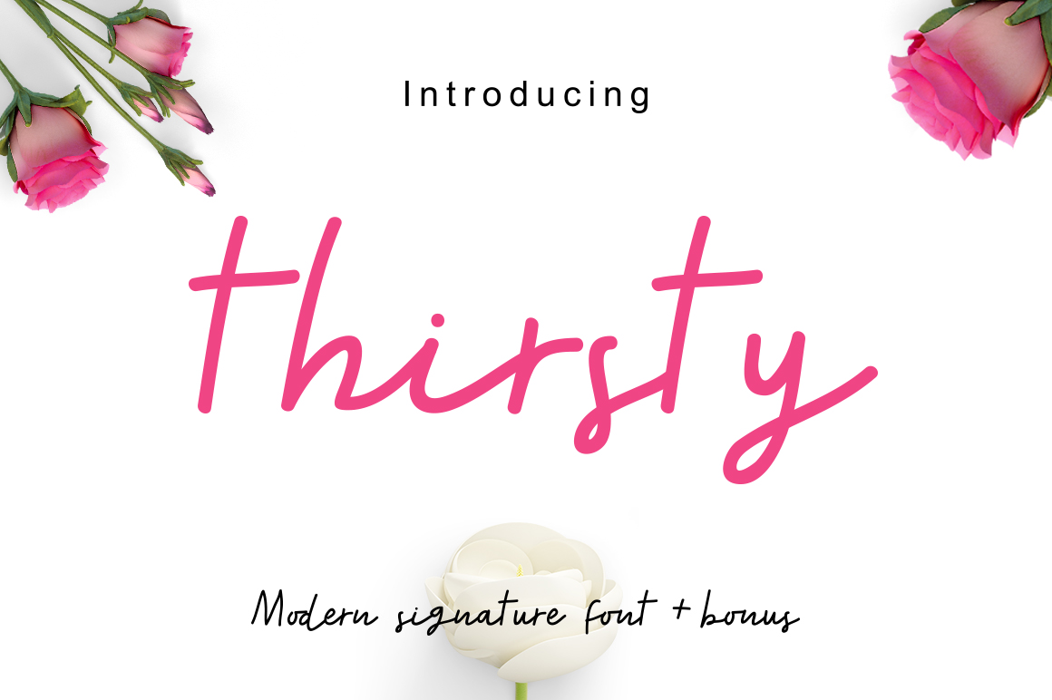Thirsty Script, Fonts | GraphicRiver