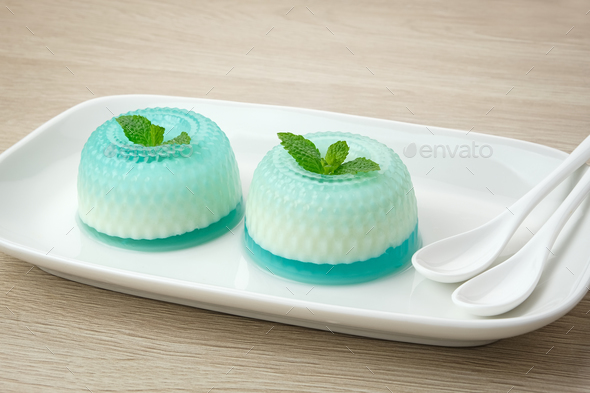 Silky sweet lychee pudding Stock Photo by tyasindayanti | PhotoDune