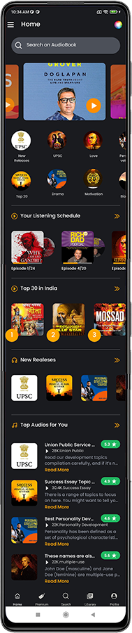 Audiobook - Audiobook App | Podcast | E-Book | Online Book App Native ...