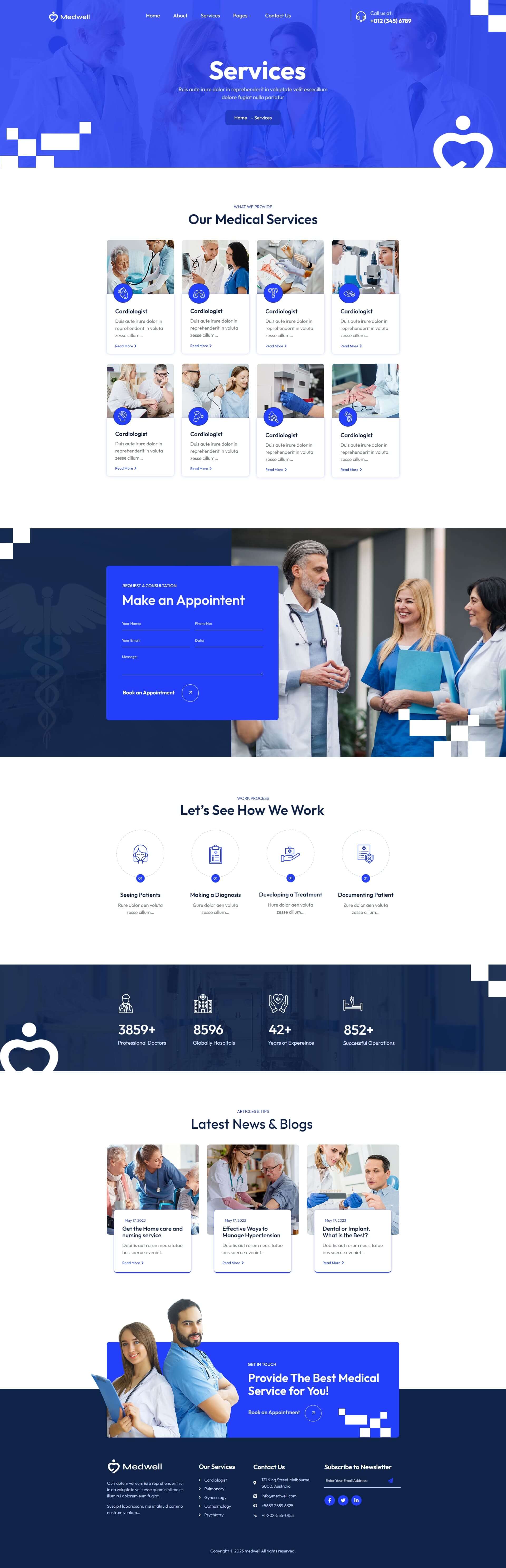 Medwell - Medical & Health Care Elementor Template Kit by designingmedia