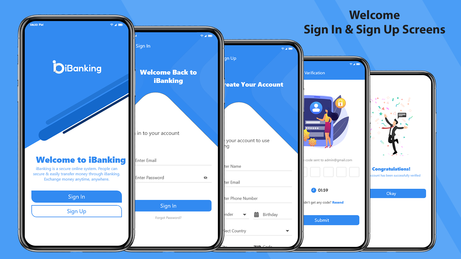 iBanking - Online Mobile Banking Platform Flutter App by AppDevsX ...