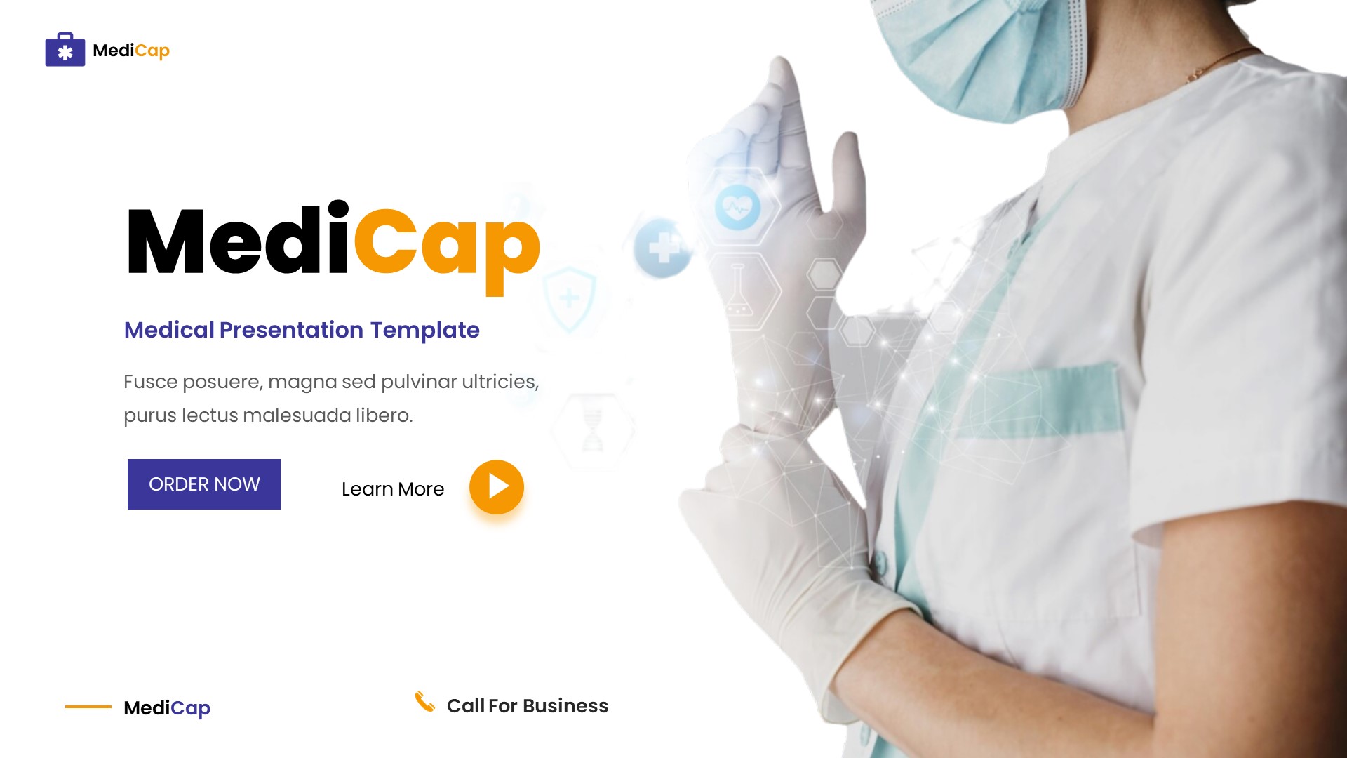 Medicap - Medical Doctor Powerpoint Template, Presentation Templates