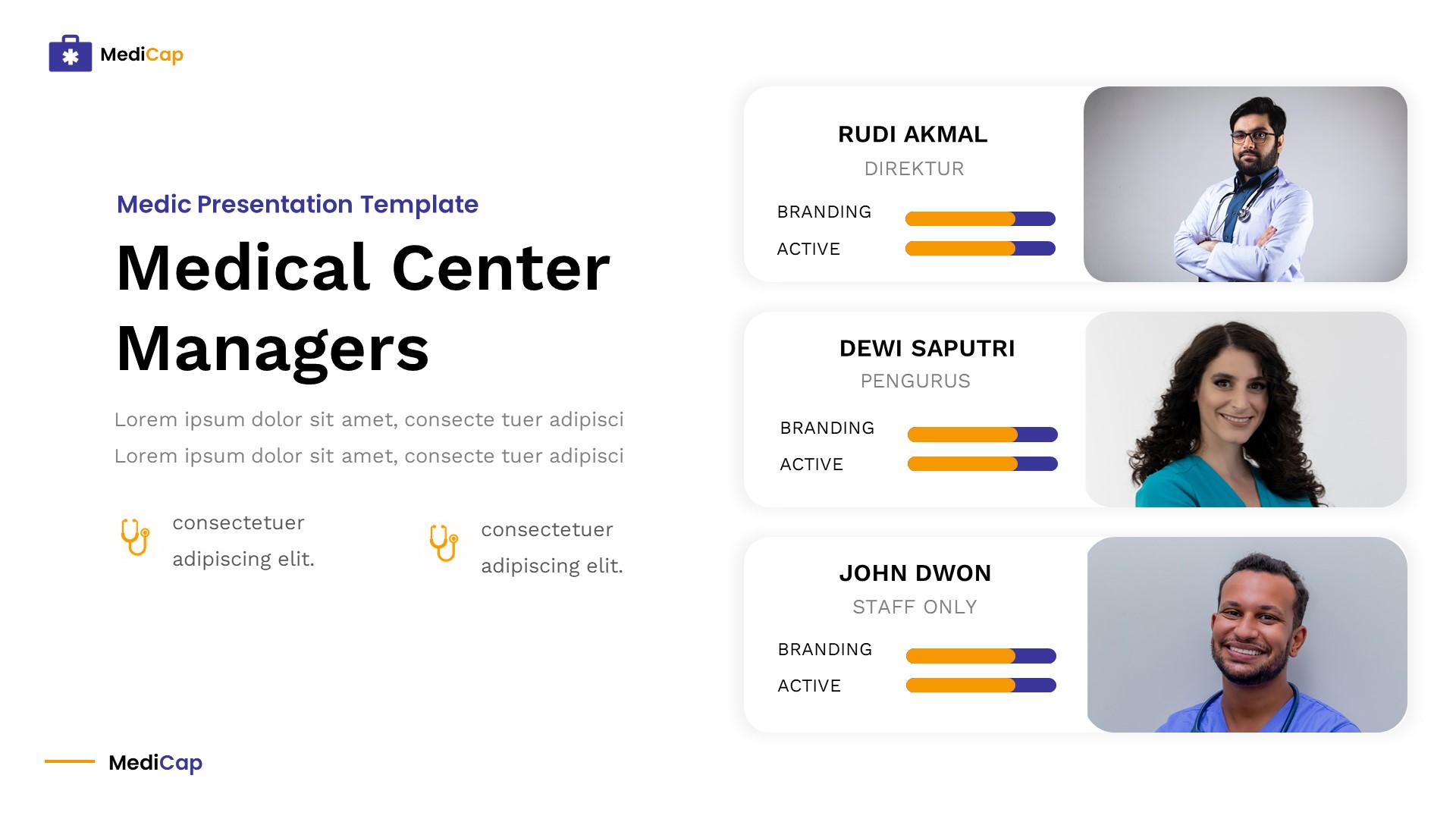Medicap - Medical Doctor Powerpoint Template, Presentation Templates
