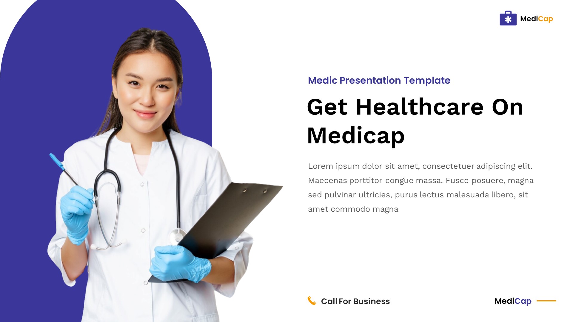Medicap - Medical Doctor Powerpoint Template, Presentation Templates