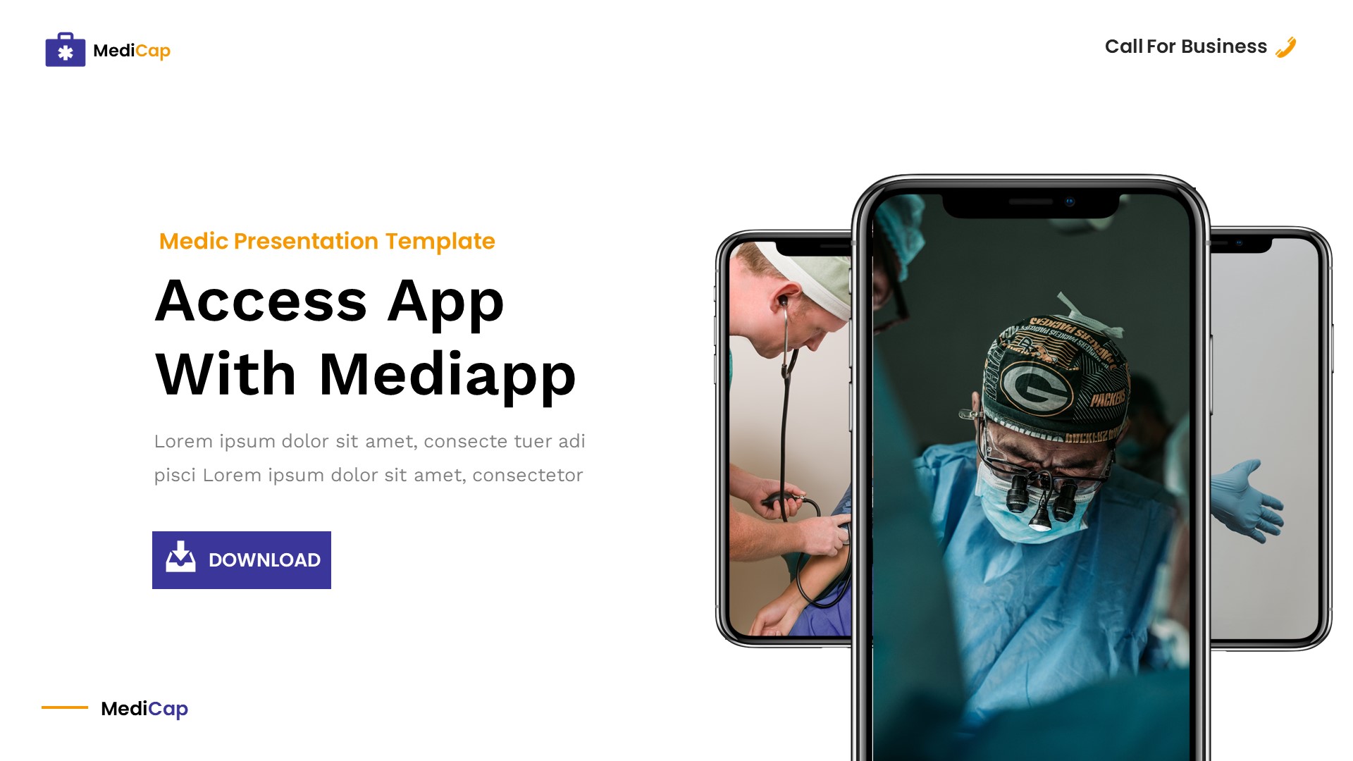 Medicap - Medical Doctor Google Slides Template, Presentation Templates