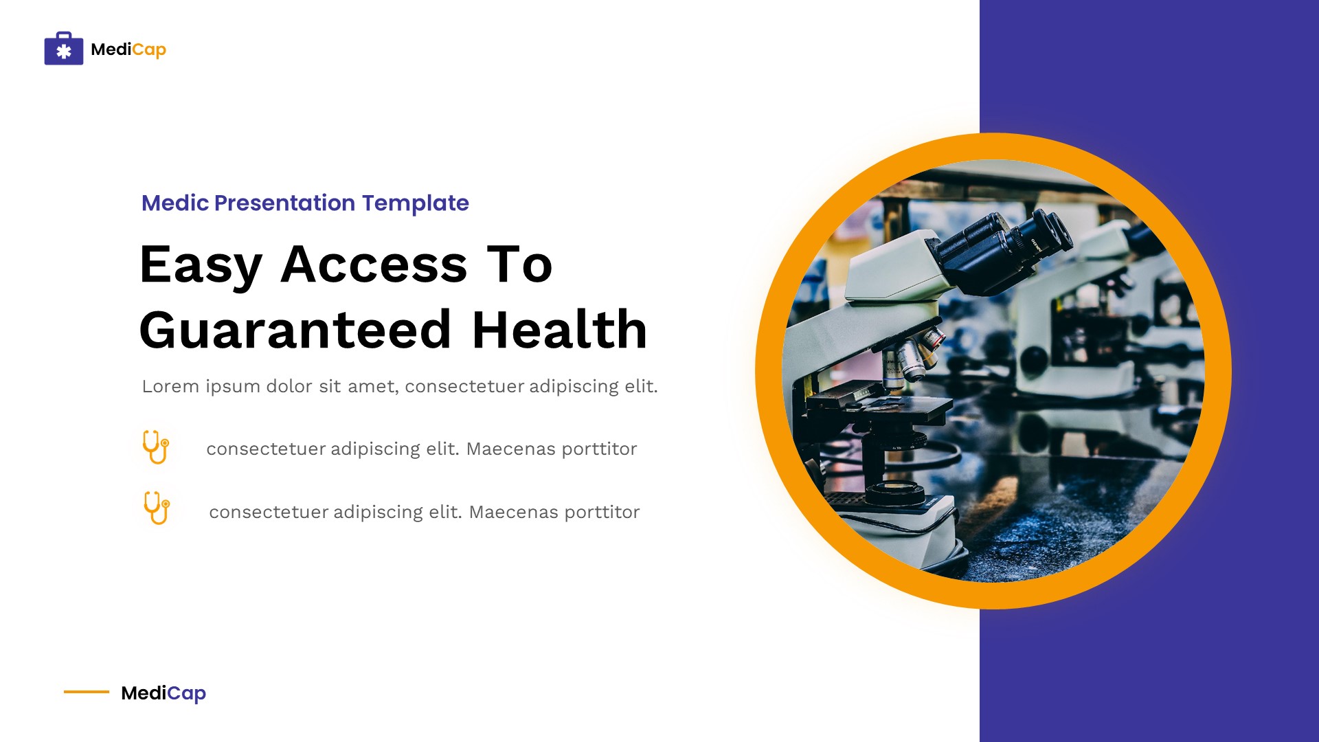 Medicap - Medical Doctor Google Slides Template, Presentation Templates