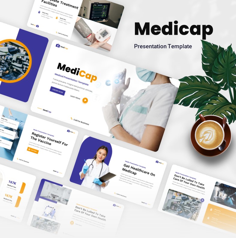Medicap - Medical Doctor Google Slides Template, Presentation Templates