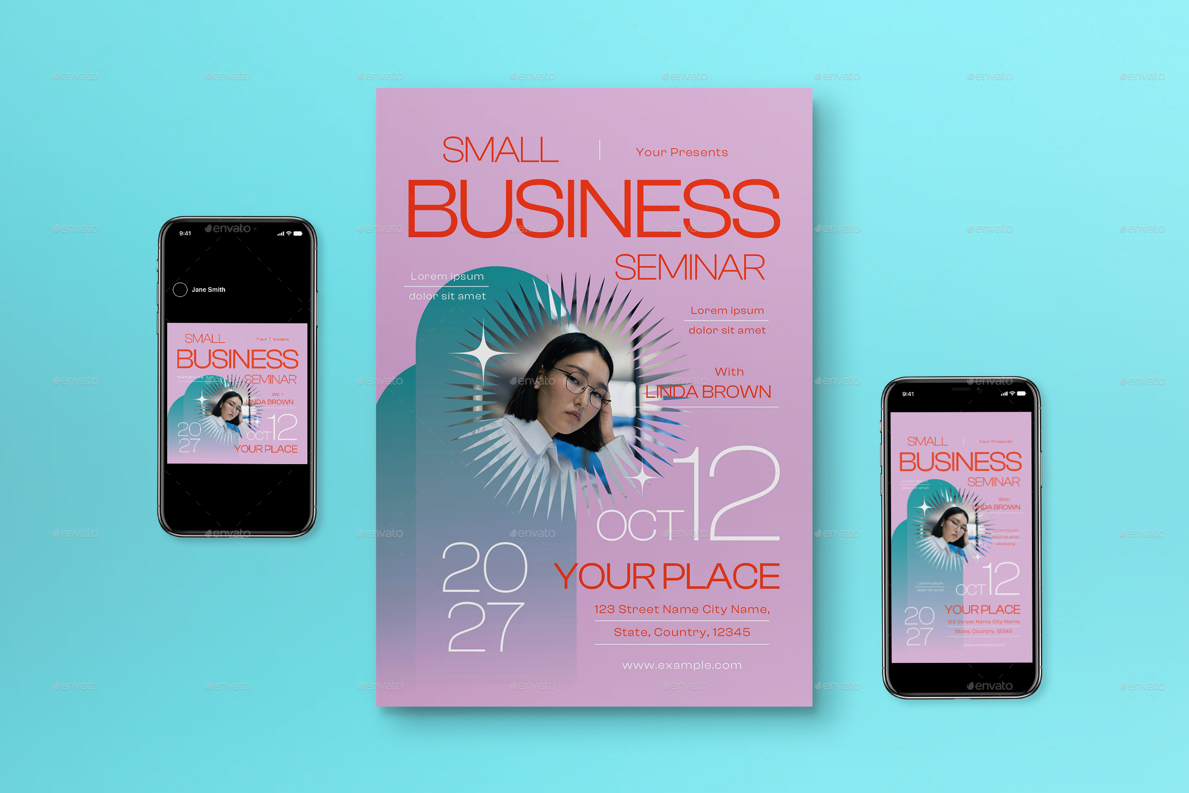 Small Business Seminar Flyer Set, Print Templates | GraphicRiver