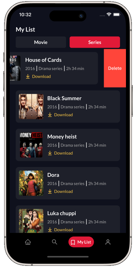 Movie App | Web Series App | Online Video Streaming App | OTT App | iOS ...