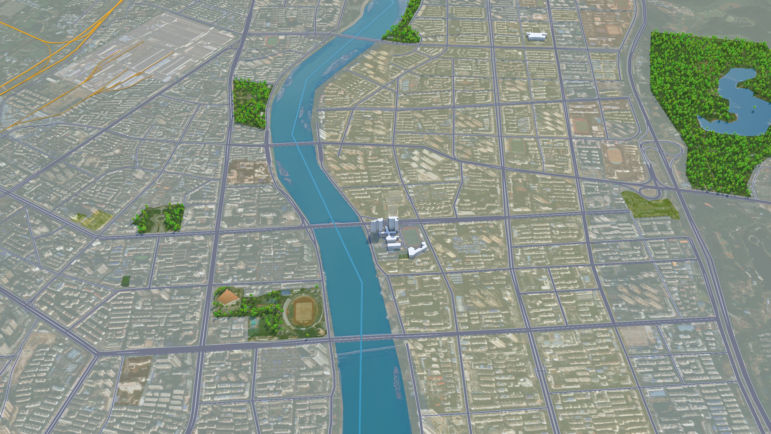 Deyang city Sichuan China 3d model 20km by TurboCG | 3DOcean