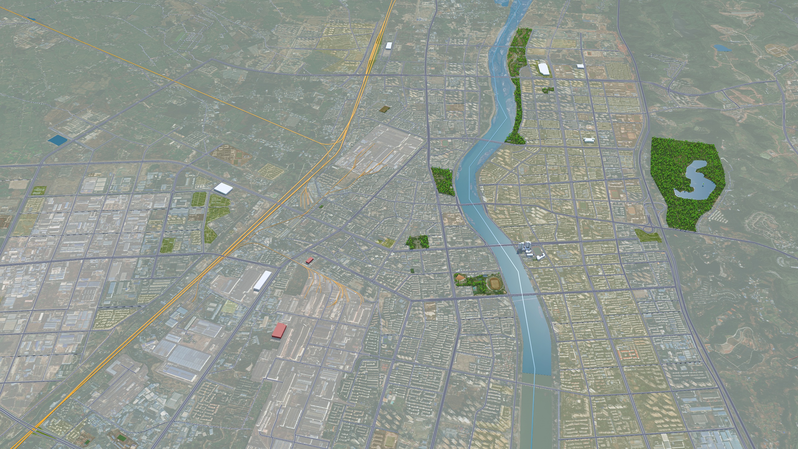 Deyang city Sichuan China 3d model 20km by TurboCG | 3DOcean