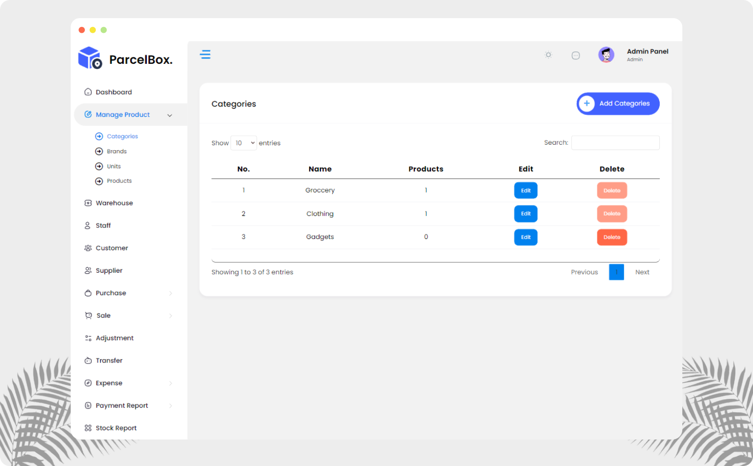 ParcelBox : Sales, Stocks & Purchase Billing with Ultimate Warehouse ...