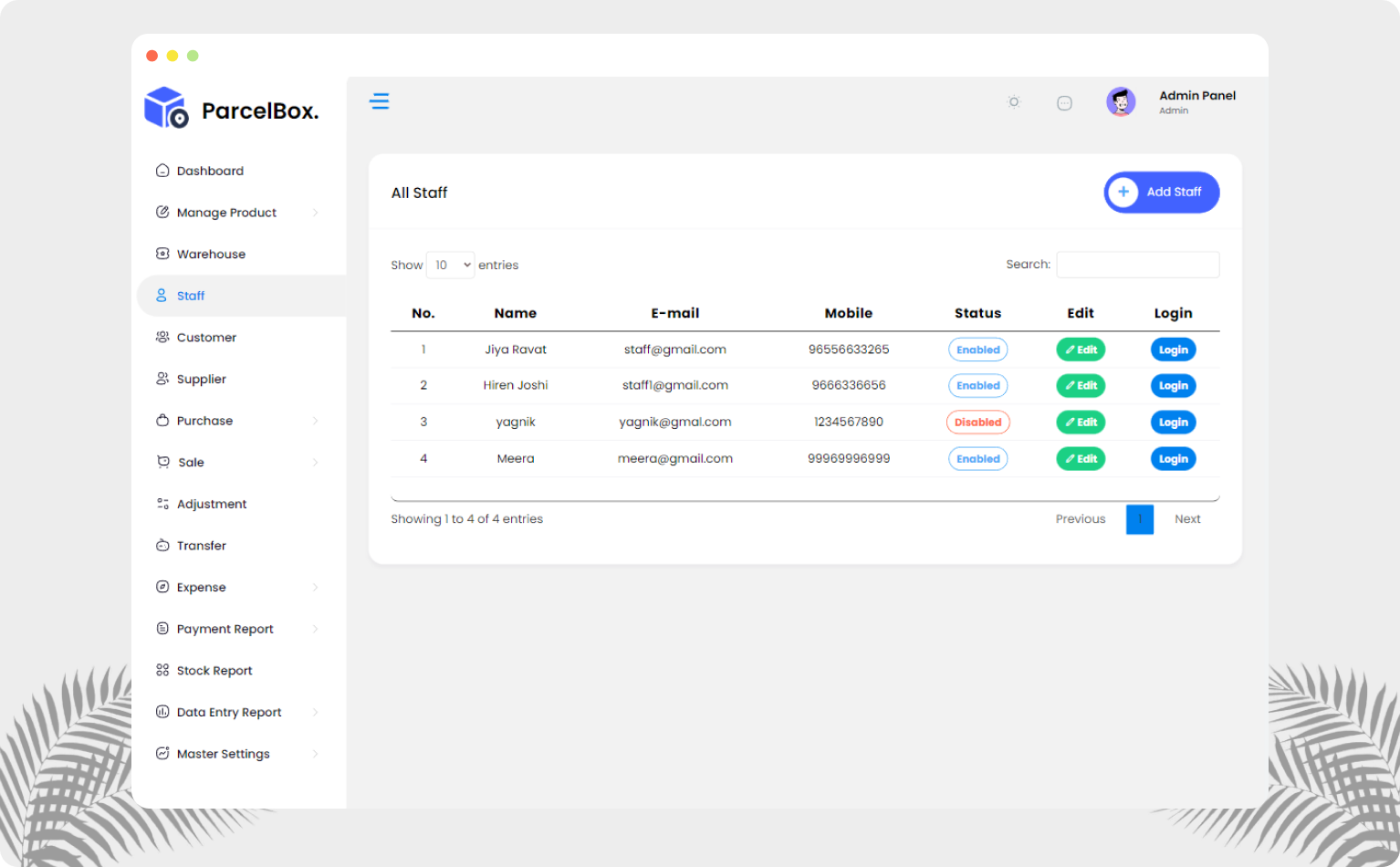 ParcelBox : Sales, Stocks & Purchase Billing with Ultimate Warehouse ...
