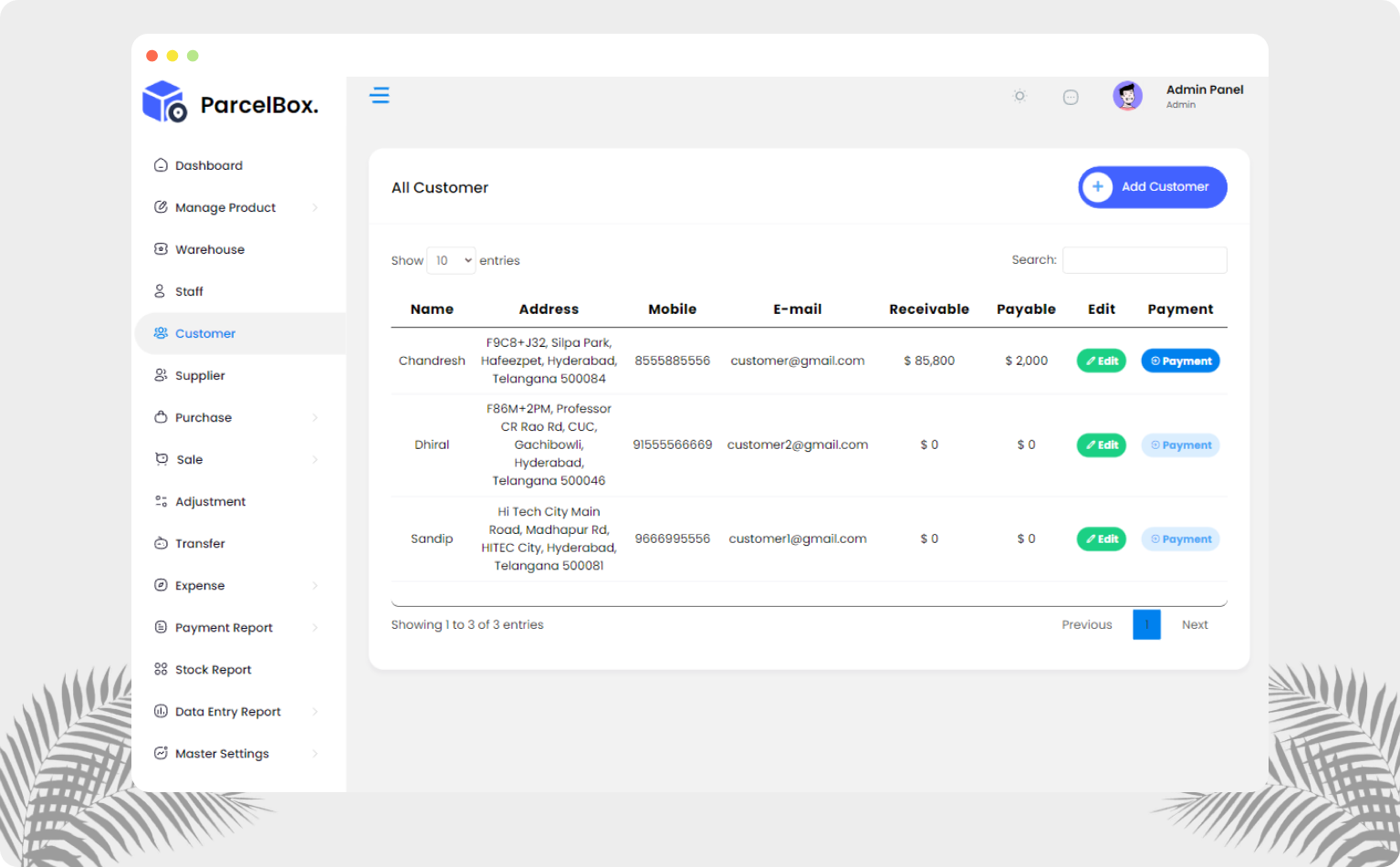 ParcelBox : Sales, Stocks & Purchase Billing with Ultimate Warehouse ...