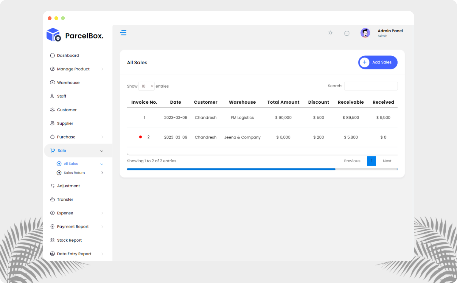 ParcelBox : Sales, Stocks & Purchase Billing with Ultimate Warehouse ...