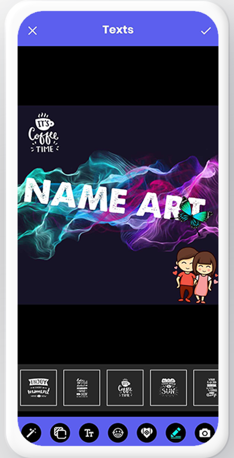 Smoke Text Art Effect | Smoke Name Maker | Android | Admob Ads by ...