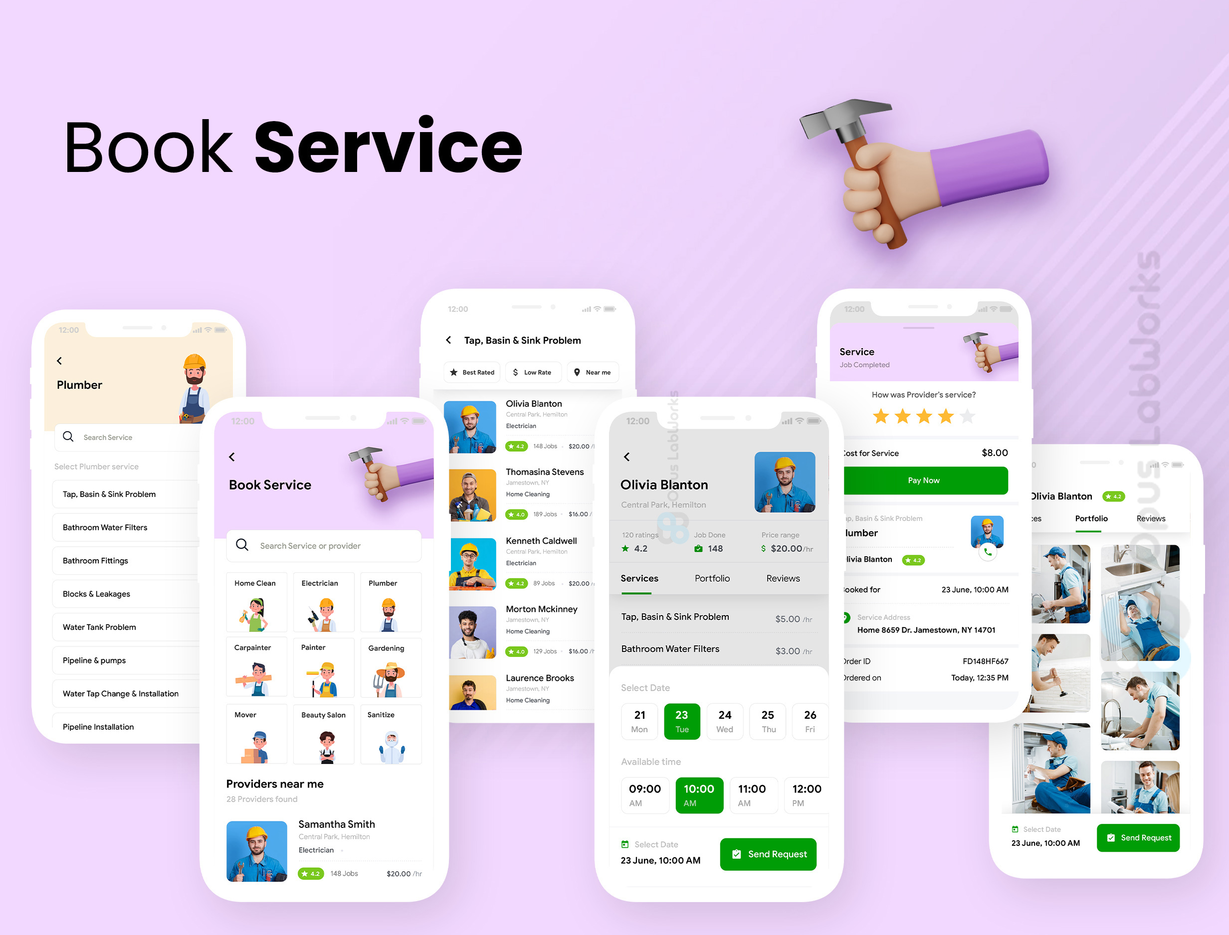 8 in 1 Multi-service App Template | Cab Booking| Handyman| eCommerce ...