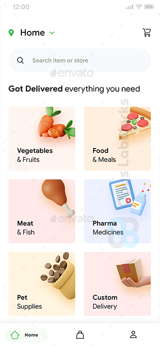 3 App | Courier Delivery | Delivery App UI Kit | Medicine Delivery ...