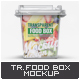 Transparent Food Box Mock-Up, Graphics | GraphicRiver
