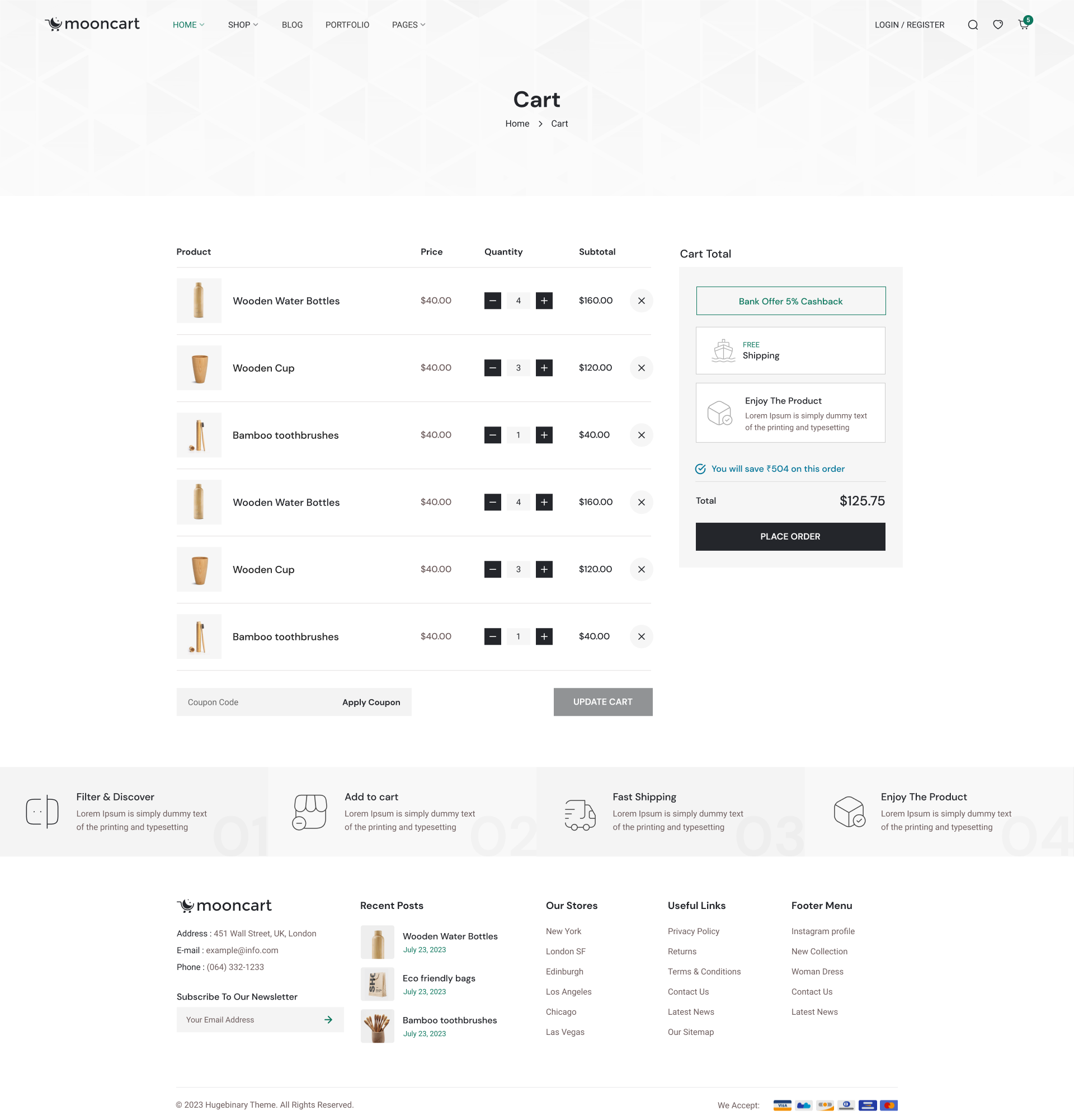 MoonCart - Modern & Multipurpose eCommerce Figma Template by hugebinary