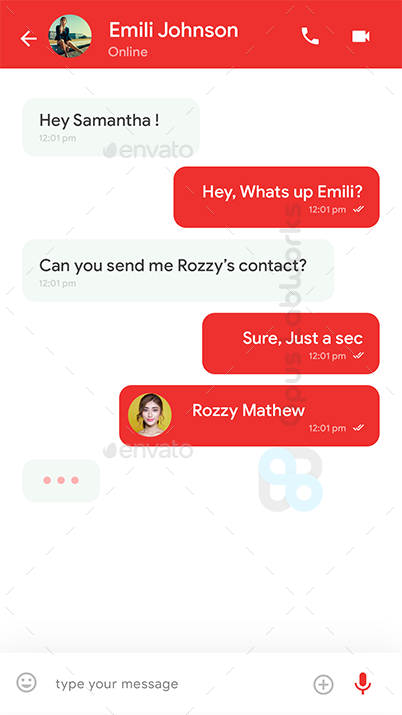 Multimedia Chat App UI Kit| Group Chatting App UI Kit | Communication ...