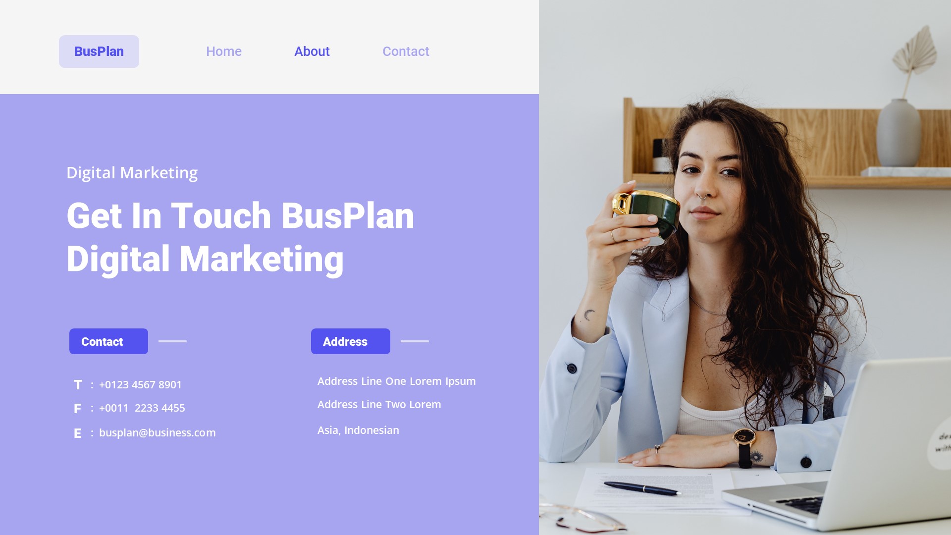 BusPlan - Digital Marketing Keynote Template, Presentation Templates