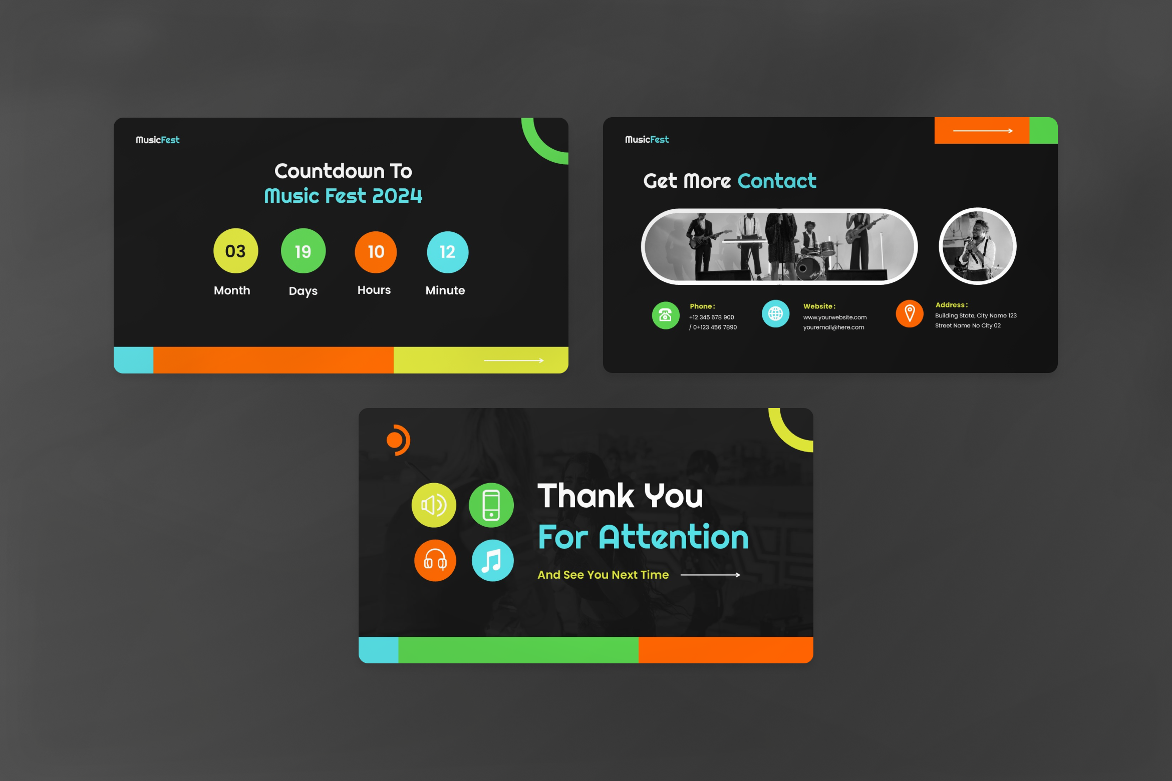 Music Creative - Google Slides, Presentation Templates | GraphicRiver