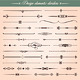 Vector Design Elements, Dividers And Dashes, Vectors | GraphicRiver