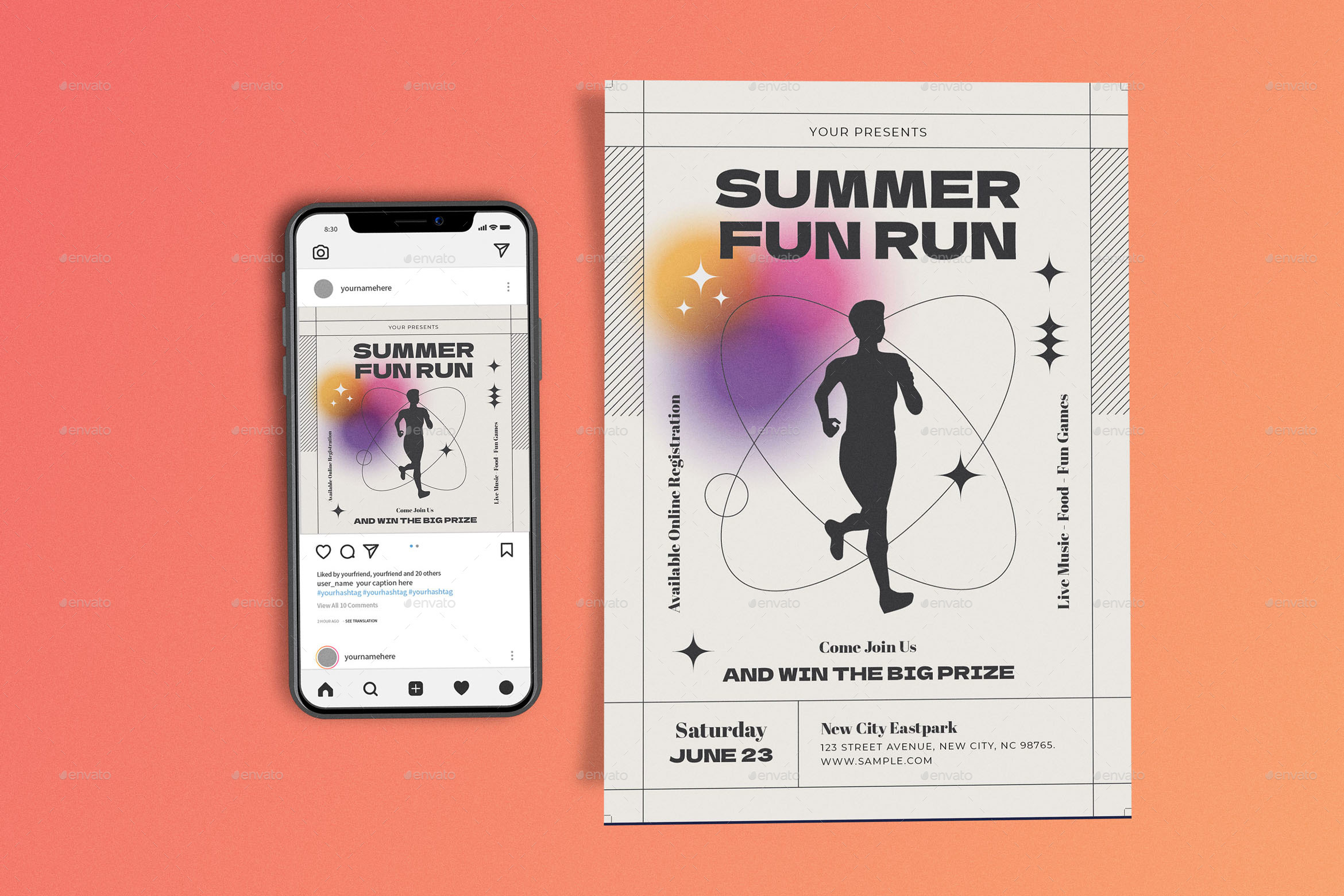 Summer Fun Run, Print Templates | GraphicRiver