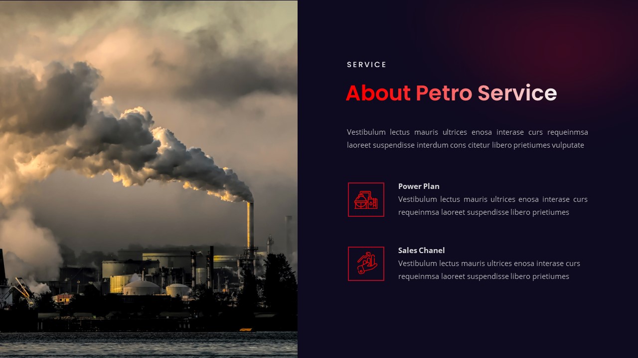 Petro-Oil and Gas Industry PowerPoint Template, Presentation Templates