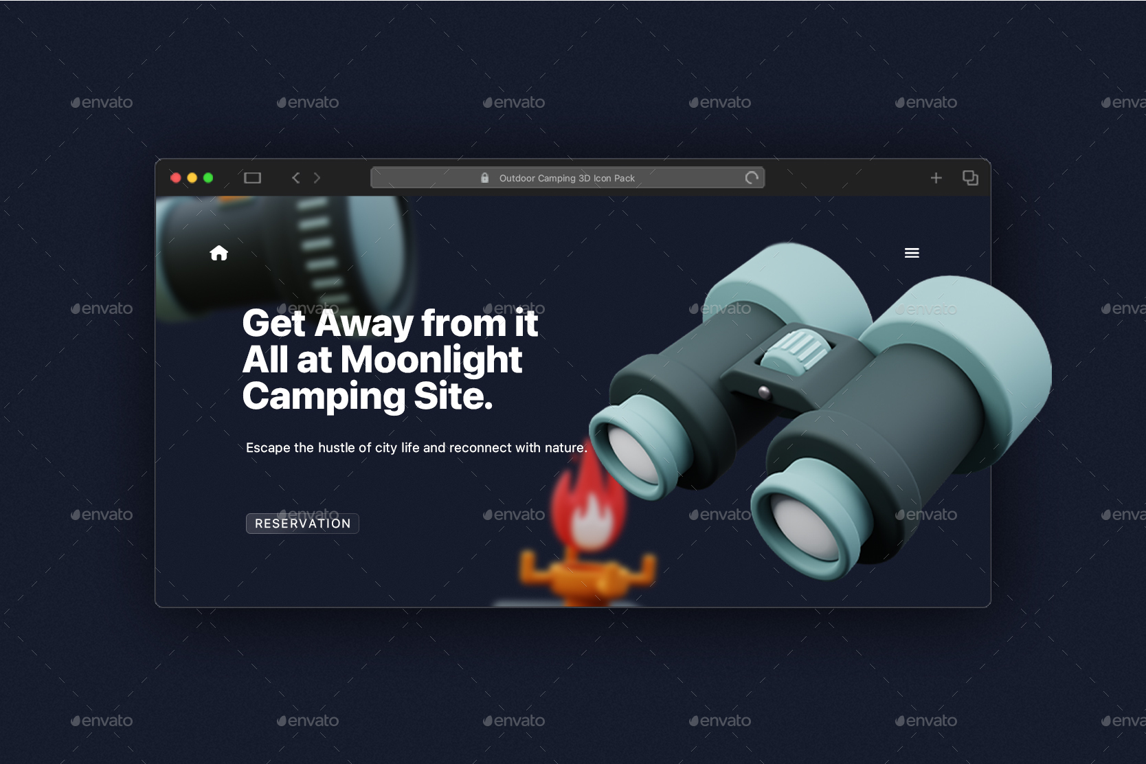 Camping Tool 3D Icon Pack, Icons | GraphicRiver