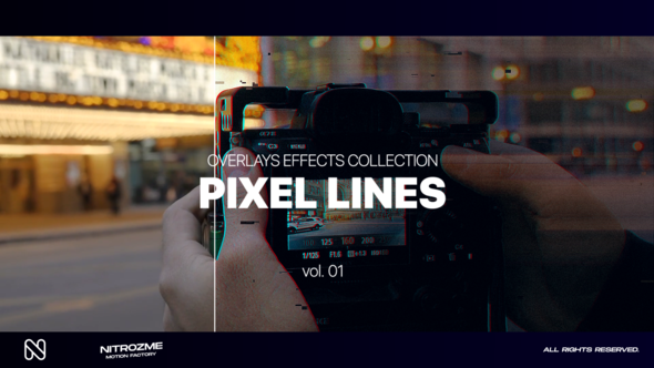 Pixel Sorting Effects Overlays Collection Vol. 01, After Effects ...
