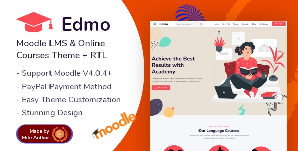 Edmo - Moodle 4+ Education LMS & Online Courses Theme by EnvyTheme