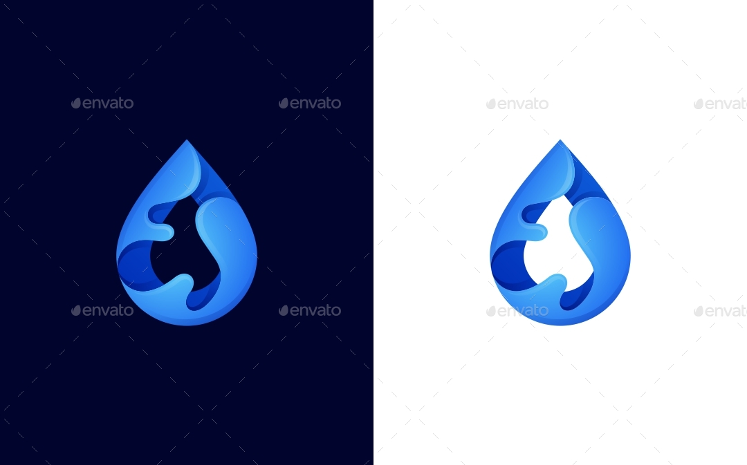 Water Colorful Logo Template, Logo Templates | GraphicRiver