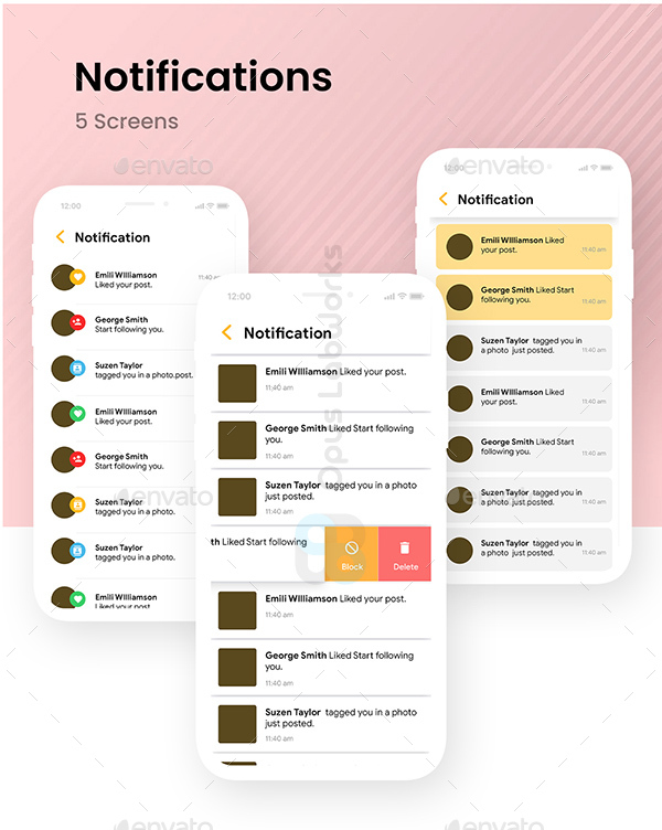 50 Ready-to-Use, Fully Editable UI Screens| Pre-built App UI for ...
