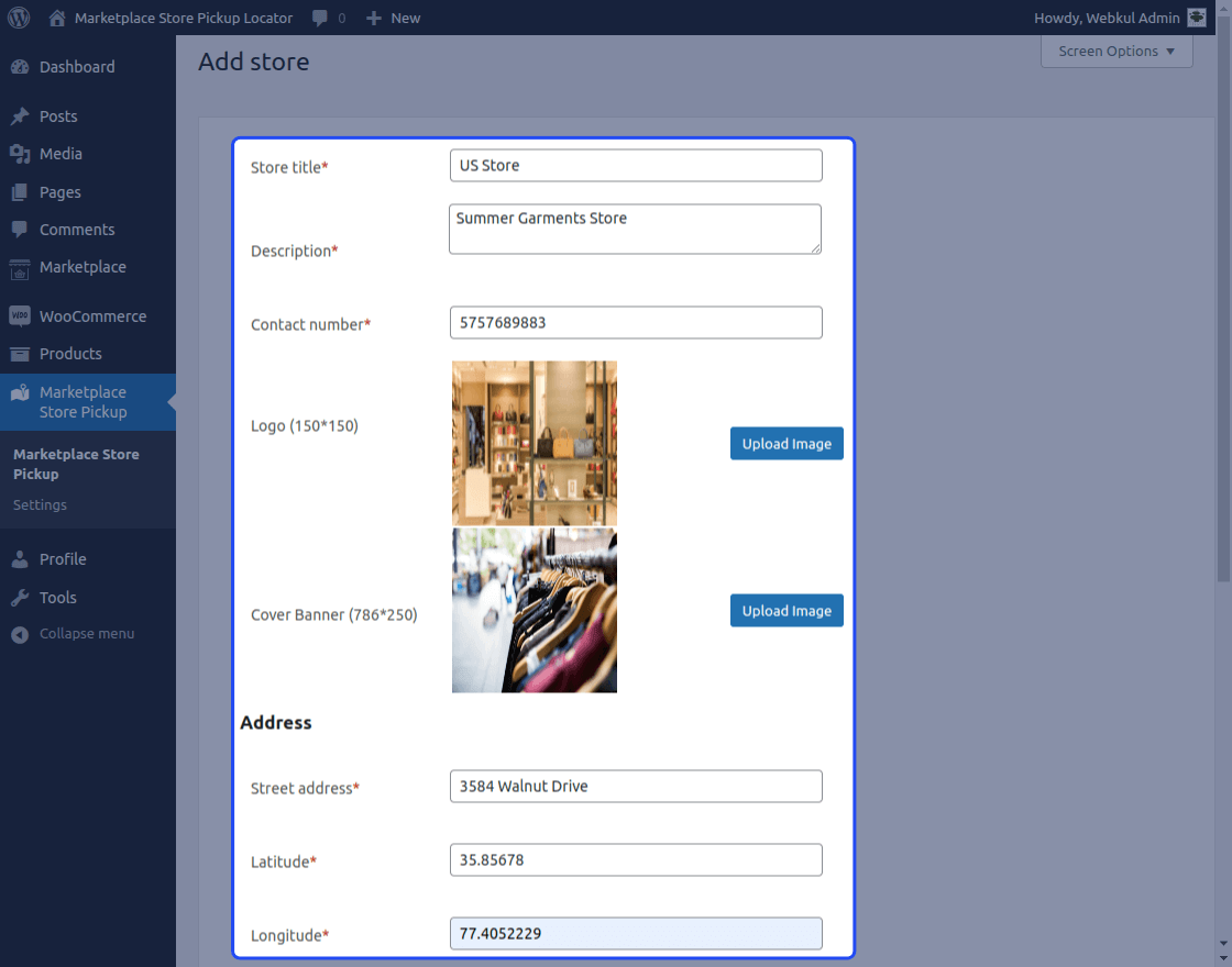 Multi-Vendor Store Pickup Locator for WooCommerce by webkul | CodeCanyon