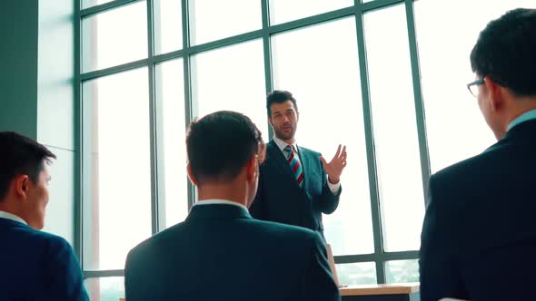 Group of Business People Meeting in a Seminar Conference, Stock Footage