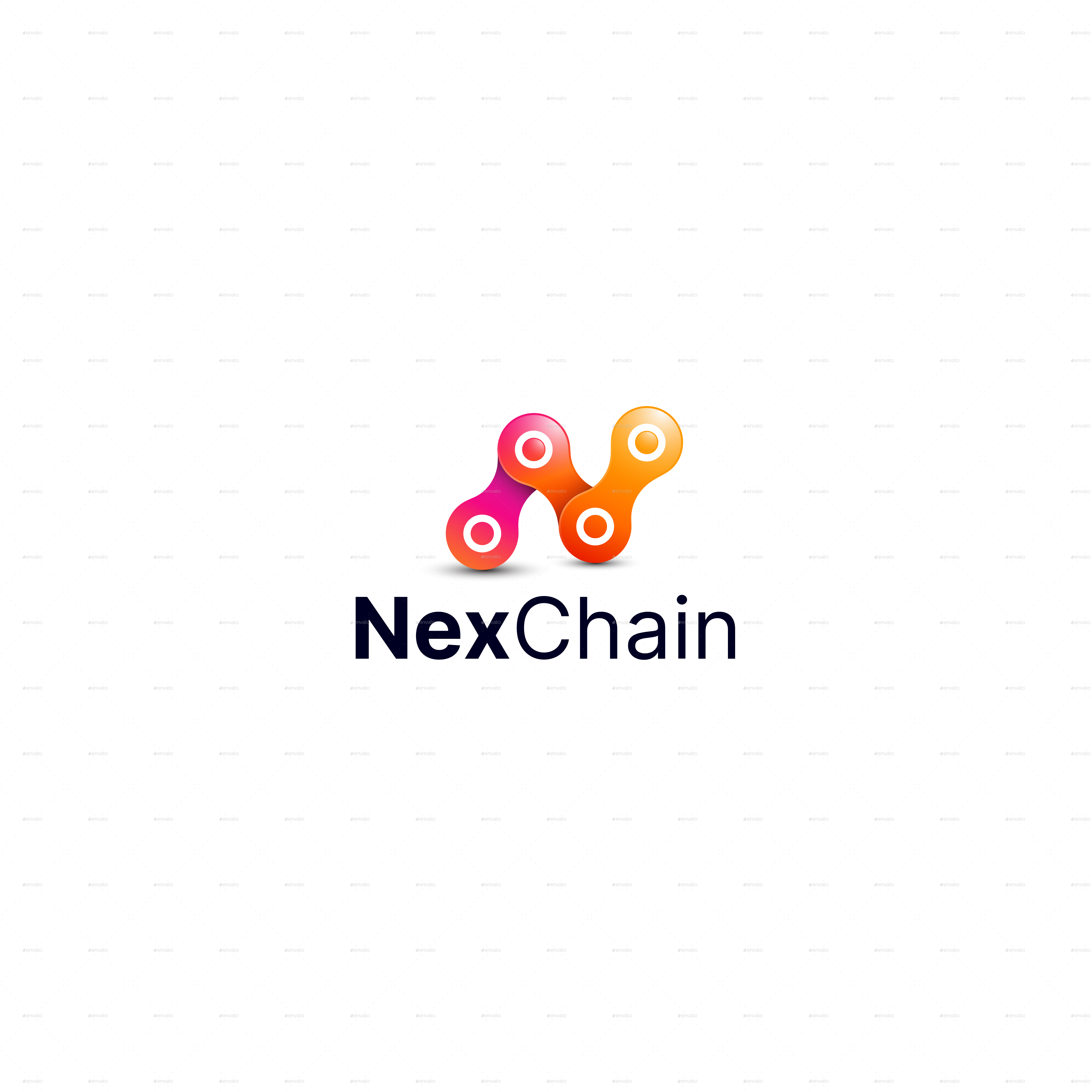 Nexchain - Letter N Logo, Logo Templates | GraphicRiver