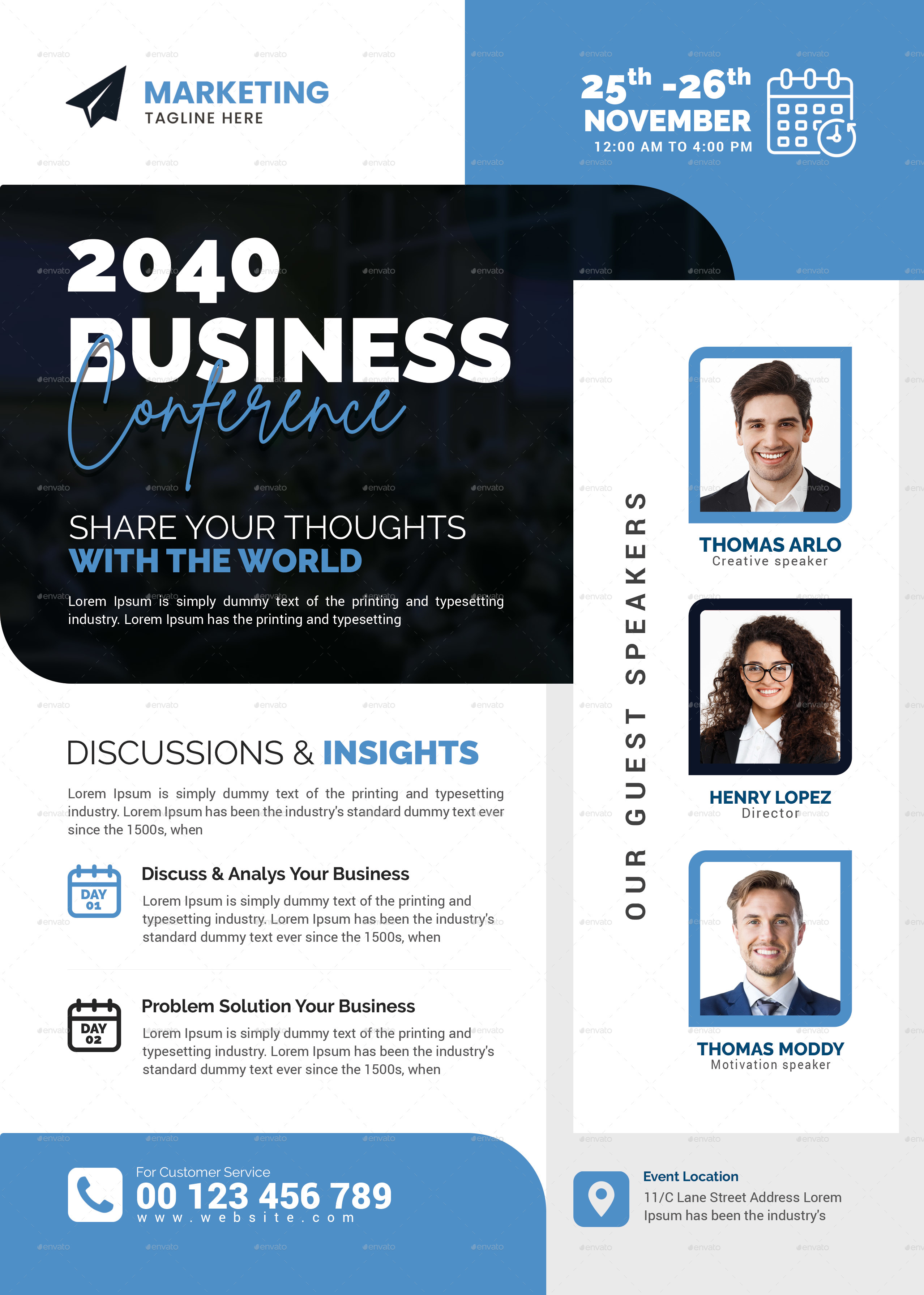 Conference Flyer, Print Templates | GraphicRiver