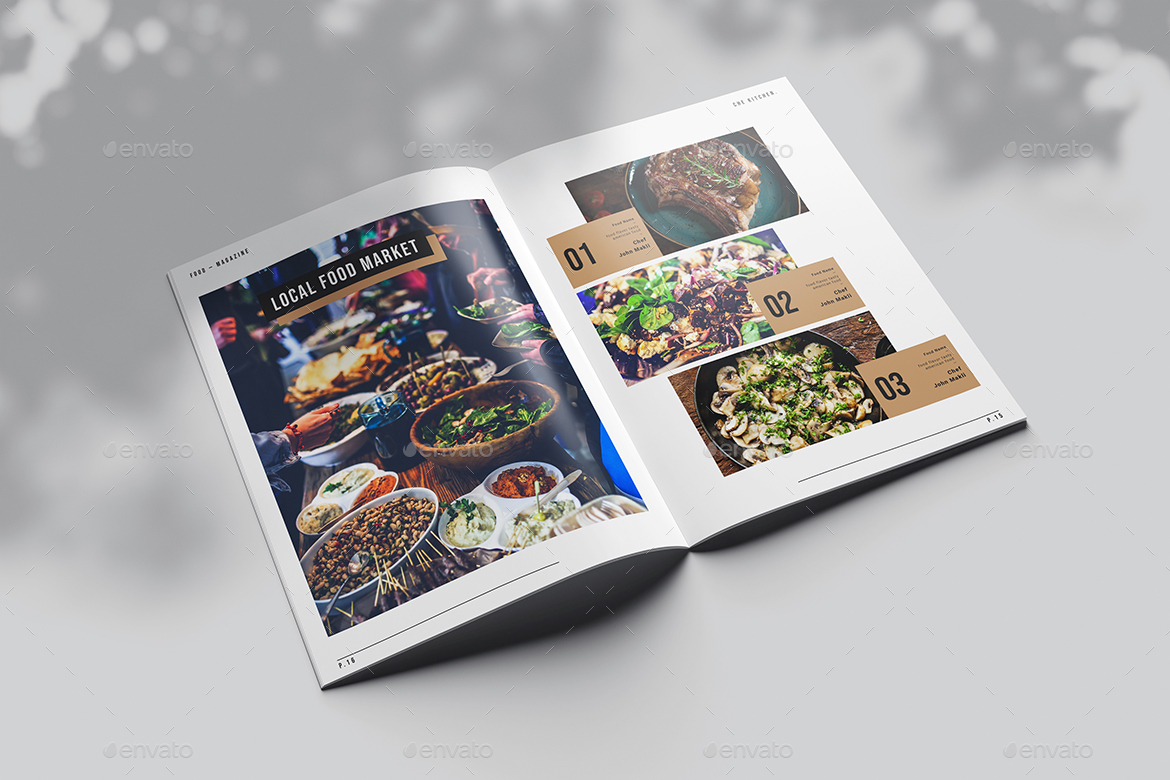 Food Magazine, Print Templates | GraphicRiver