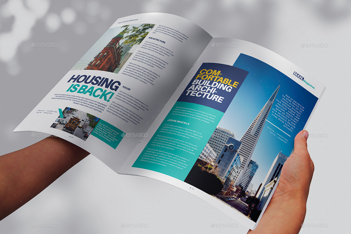 Man Magazine, Print Templates | GraphicRiver